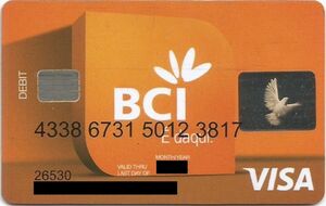Bank Card: BCI (Bci, MozambiqueCol:MZ-VI-0052