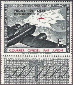 Selo: LVF - Volontaires Francais (França, Ocupação Alemã na 2ª Guerra ...
