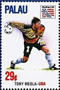 Stamp: Tony Meola (Palau(FIFA World Cup 1994 - USA) Mi:PW 816,Yt:PW 726 ...