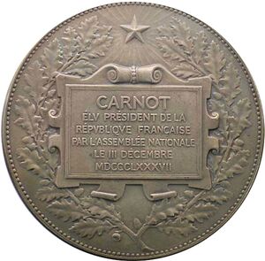 Token: Carnot Président de la République Française (France(Souvenir ...
