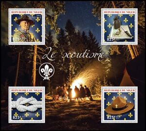 Stamp: Scouts (Niger(Scouts (2014)) Mi:NE 3007-3010KB