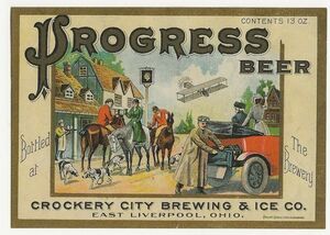 Drink Label: Progress Beer (Crockery City Brewing Co., United States of ...