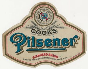 Drink Label: Cook´s Pilsener (The F. W. Cook Brewing Co., United States ...