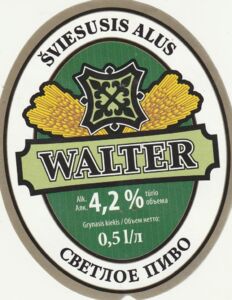 Drink Label: Walter (Ragutis, AB, LithuaniaCol:LT-BEER-000830