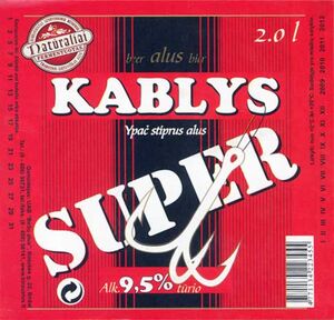 Drink Label: Kablys (Birzai - UAB “Biržų alus”, LithuaniaCol:LT-BEER-000926
