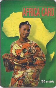 Karta telefoniczna: Africa card 120 (Remote Memory France , Francja ...