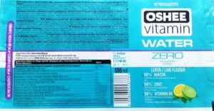 Drink Label: OSHEE Vitamin Water (Oshee Polska Sp. z.o.o., PolandCol:PL ...