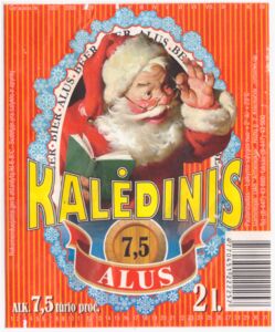 Drink Label: Kaledinis alus (UAB Armeniukas, LithuaniaCol:LT-BEER-001131