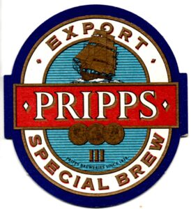 Beer Coaster: Pripps (Aktiebolaget Pripps Bryggerier (Carlsberg Sverige ...