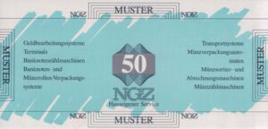 Banknote: 50 Fantasy Mark (Fantasy Issues(Test Banknotes) Col:GER-NGZ-50