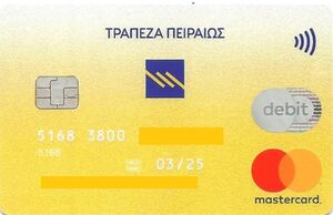 Bank Card: PIRAEUS BANK MasterCard (Piraeus Bank, GreeceCol:GR-MC-0190.02