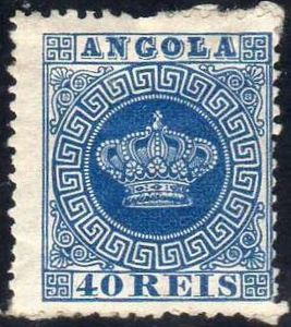Stamp: Crown (Angola) (Crown) Mi:AO 5IAx,Sn:AO 5A,Yt:AO 5,Sg:AO 11,Afi:AO 5