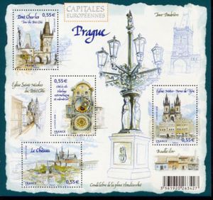 Stamp: Prague (France(European Capitals - Prague) Yt:FR BF126,Mi:FR ...