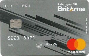 Bank Card: Tabungan BRI BritAma (BRI (Indonesia), IndonesiaCol:ID-MC ...