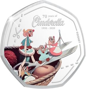 Coin: 25 Cents (Cinderella - Needle & Thread) (Cook Islands(2020 ...