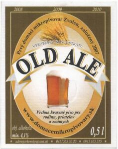 Drink Label: Old Ale (Prvý domácí mikropivovar Zvolen, SlovakiaCol:SK-BEER-007606