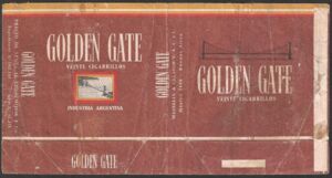 Cigarette Pack: Golden Gate (ArgentinaCol:AR-CT-1507