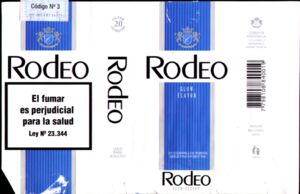 Cigarette Pack: Rodeo Glow Flavor (Argentina(Rodeo Glow Flavor) Col:AR ...
