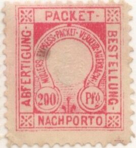 Stamp: Parcel postage due (Germany, Imperial Era Private Post Offices ...