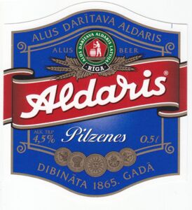 Drink Label: Aldaris Pilzenes (Aldaris, LatviaCol:LV-BEER-000096