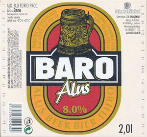 Drink Label: Baro (Brewery Rinkuskiai, LithuaniaCol:LT-BEER-001200