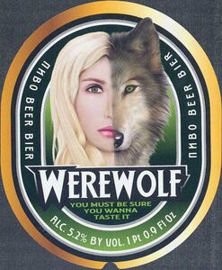 Drink Label: Werewolf (Brewery Rinkuskiai, LithuaniaCol:LT-BEER-001236
