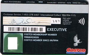 Bank Card: Citi Visa Signature (Citibank, United States of AmericaCol ...