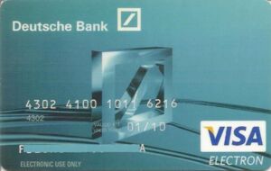 Bank Card: Deutsche Bank (Deutsche Bank, Portugal) Col:PT-VE-0093