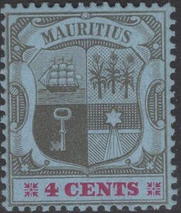 Stamp: Coat of Arms (Mauritius(Coat of Arms 1904-1907) Mi:MU 126,Sn:MU ...