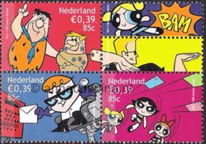 Stamp: Cartoon Characters - Block of 4 from Booklet (Netherlands ...