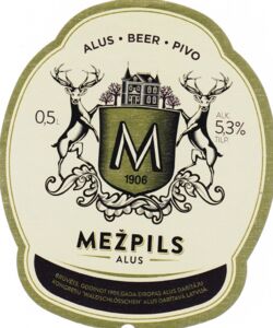 Etiqueta de bebida: Mezpils alus (Aldaris, LetoniaCol:LV-BEER-000244
