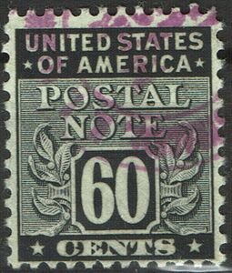 Stamp: Postal Notes 60c (United States of America(Postal Notes) Sn:US ...