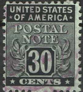Stamp: Postal Notes 30c (United States of America) (Postal Notes) Sn:US ...