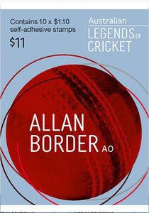 Stamp: Allan Border (AO) (Australia(Australian Legends - Cricketers ...