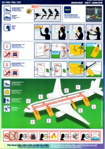 Safety Card: Boeing 767-300er Cs-tkr/tks/tkt (Euro Atlantic Airways ...