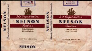 Cigarette Pack: Nelson Rubios (ArgentinaCol:AR-CT-1585