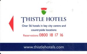 Hotel Card: Thistle Hotels (Thistle Hotels, United Kingdom of Great ...