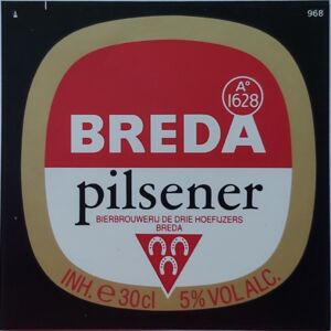 Drink Label: Breda Pilsener (Vereenigde Nederlands Brouwerij ...