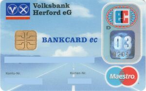 Bank Card: Volksbank Herford BANKCARD ec 03 (Volksbank Herford eG ...