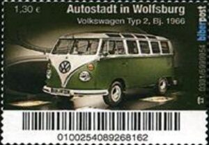 Stamp: Autostadt Wolfsburg - VW Bus (Germany, Modern Private Post ...