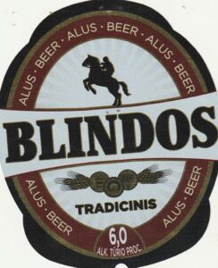 Drink Label: Blindos Tradicinis (UAB Svyturys-Utenos alus, LithuaniaCol ...
