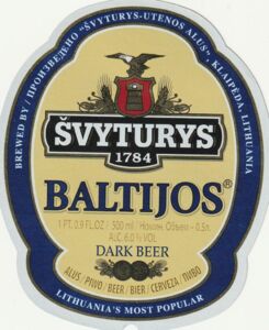Drink Label: Svyturis Baltijos (UAB Svyturys-Utenos alus, LithuaniaCol ...