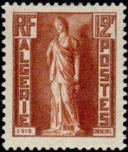 Stamp: Isis de Cherchell (Algeria(Country Symbols) Mi:DZ 300,Sn:DZ 241 ...