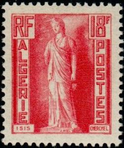Stamp: Isis de Cherchell (Algeria(Country Symbols) Mi:DZ 302,Sn:DZ 243 ...