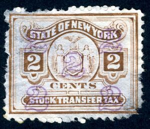 Stamp: Seal of New York (New York (NY): Revenue Stamps(Stock Transfer ...
