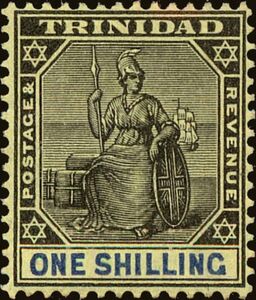 Stamp: Seated Britannia (Trinidad(Seated Britannia Definitives 1896 ...