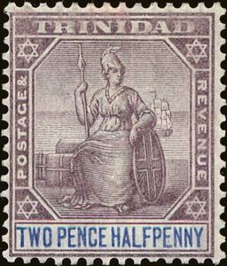 Stamp: Seated Britannia (Trinidad(Seated Britannia Definitives 1896 ...