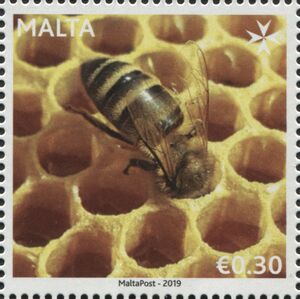 Stamp: Apiculture in Malta (Malta(Apiculture in Malta (2019)) Mi:MT ...