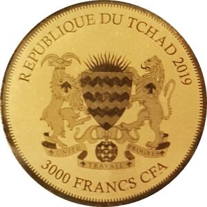 Coin: 3,000 CFA Francs (Germania) (Chad) (2019~2020 - Bullion coins of ...