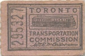 Transport Ticket: Adult Fare Ticket 4 Y C (TTC - Toronto Transit ...